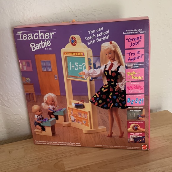 Mattel | Toys | Rare Teacher Barbie Magic Sound Classroom Nrfb Recall ...